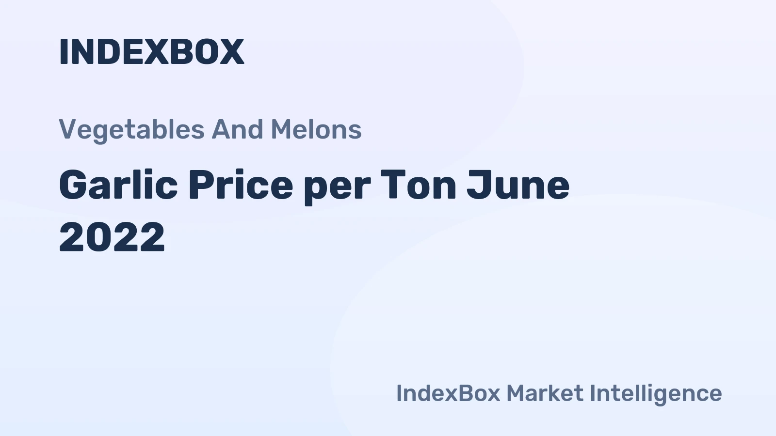 Garlic Price per Ton June 2022