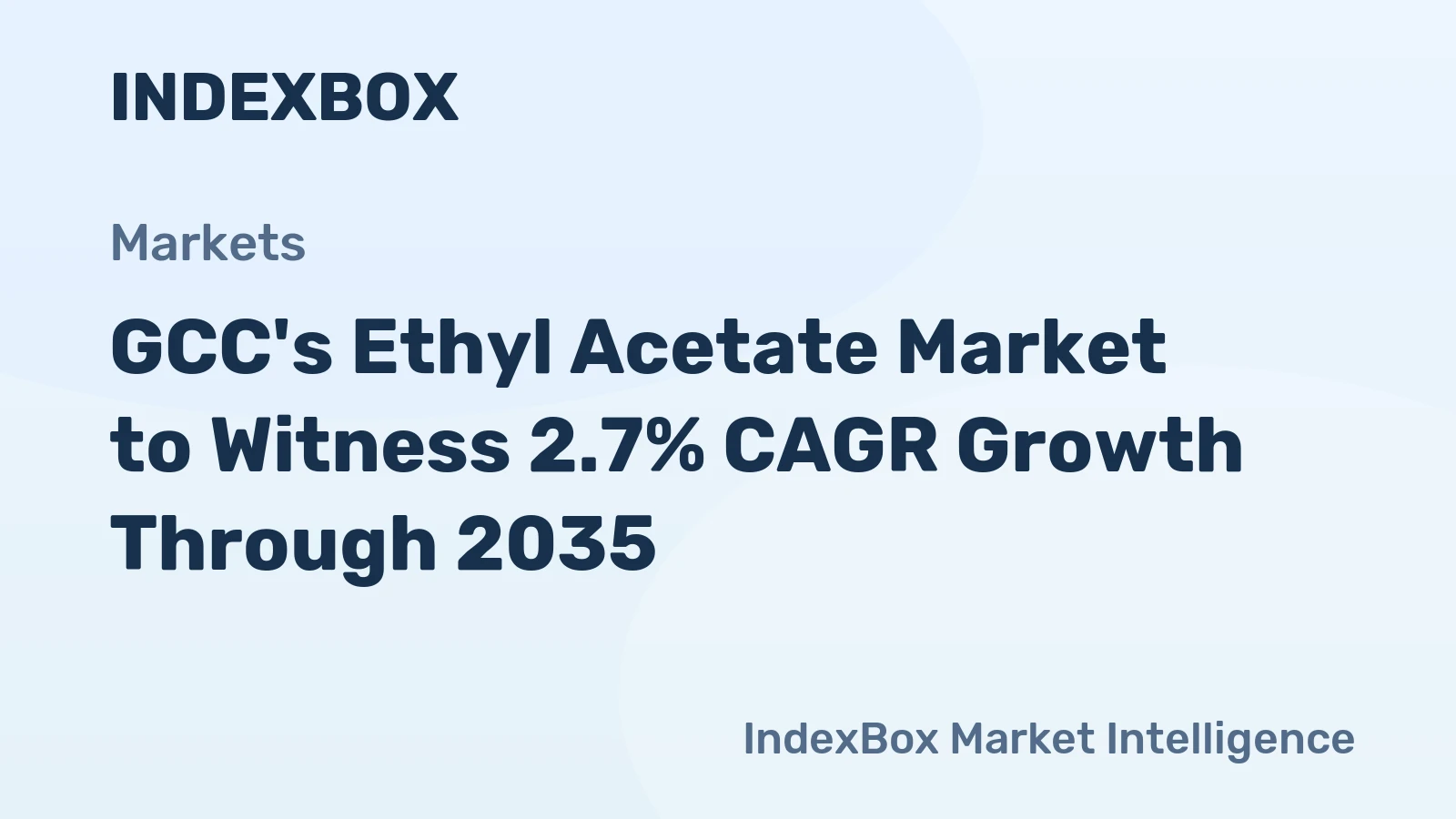 GCC's Ethyl Acetate Market to Witness 2.7% CAGR Growth Through 2035