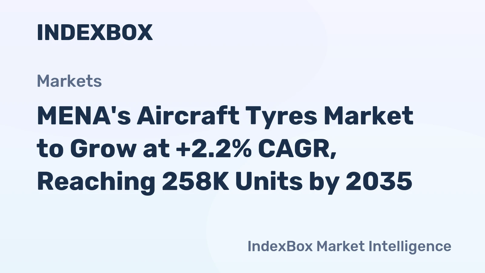 MENA's Aircraft Tyres Market to Grow at +2.2% CAGR, Reaching 258K Units by 2035