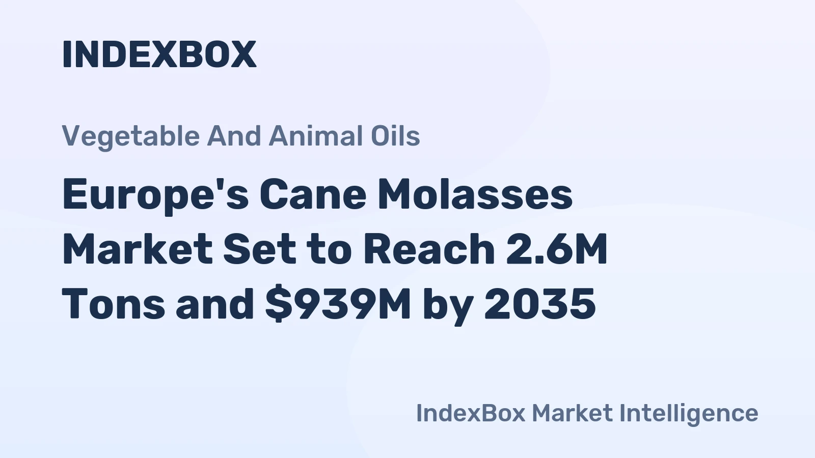 Europe's Cane Molasses Market Set to Reach 2.6M Tons and $939M by 2035