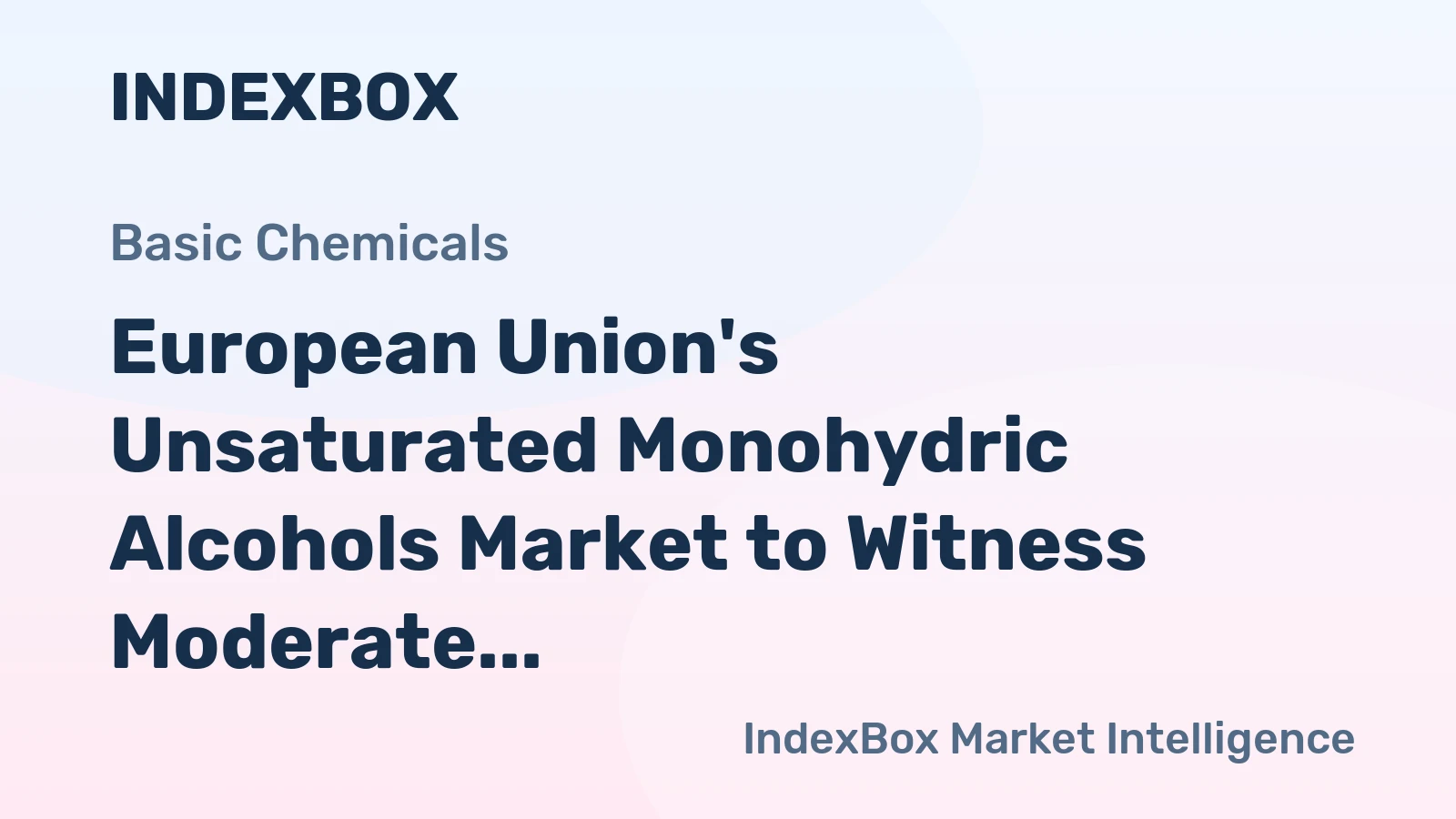 European Union's Unsaturated Monohydric Alcohols Market to Witness Moderate Growth with a CAGR of +1.6% from 2024 to 2035