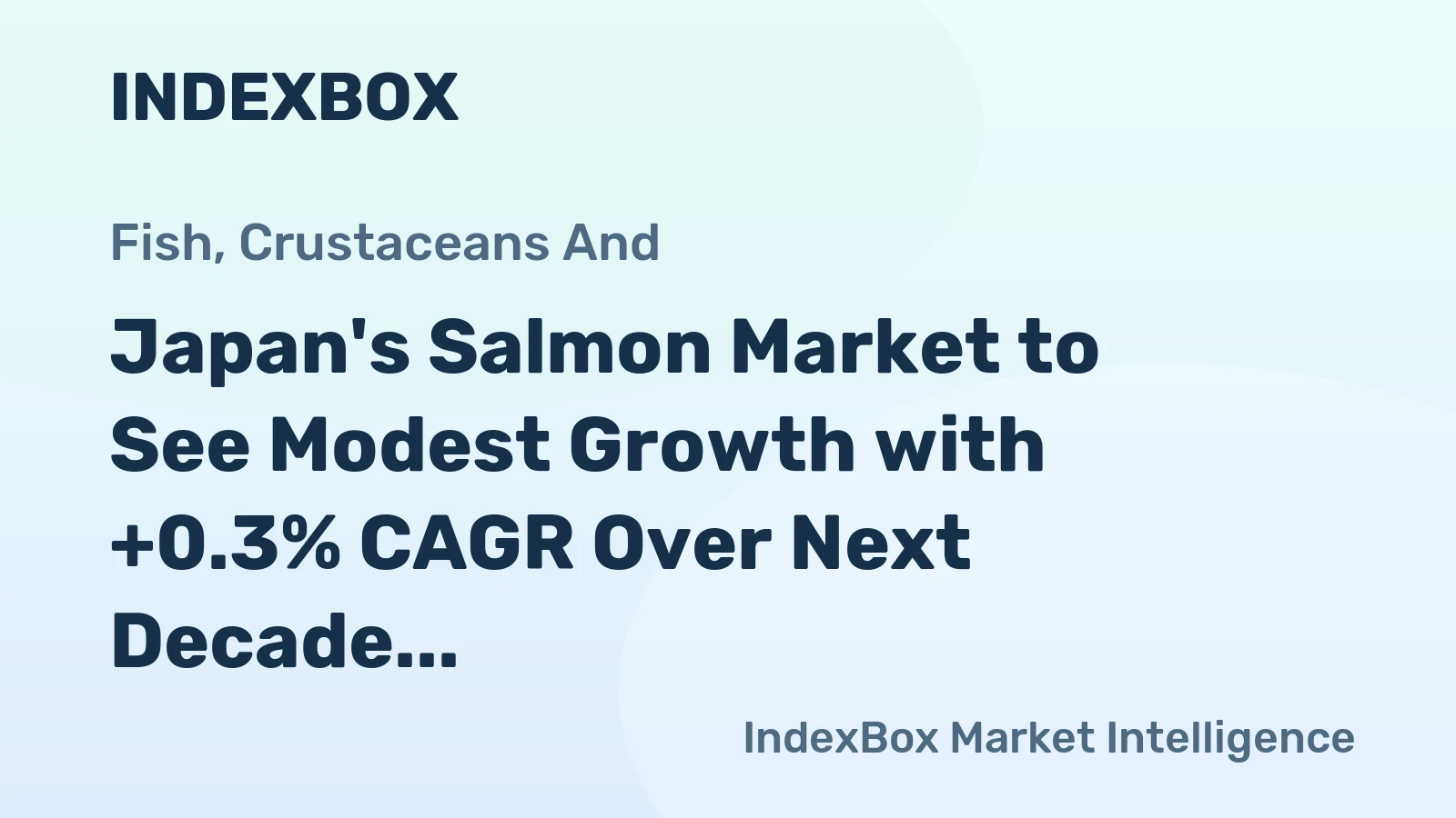 Japan's Salmon Market to See Modest Growth with +0.3% CAGR Over Next Decade
