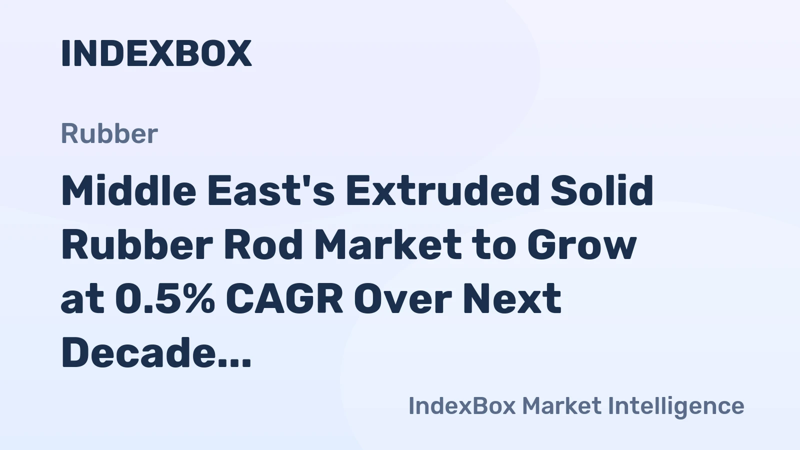 Middle East's Extruded Solid Rubber Rod Market to Grow at 0.5% CAGR Over Next Decade