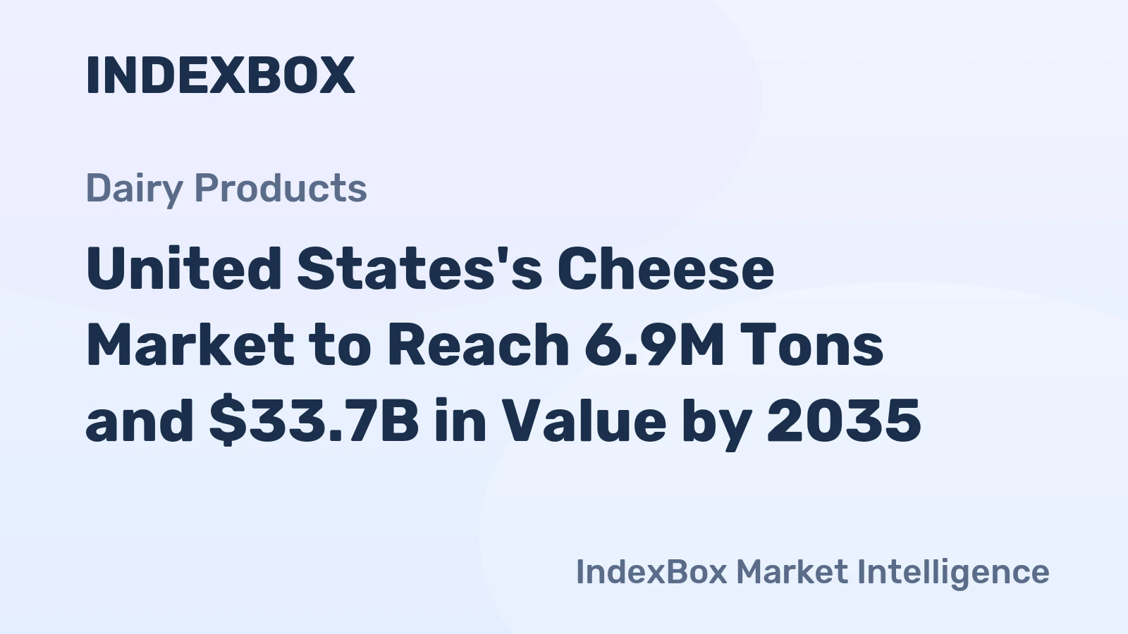 United States's Cheese Market to Reach 6.9M Tons and $33.7B in Value by 2035