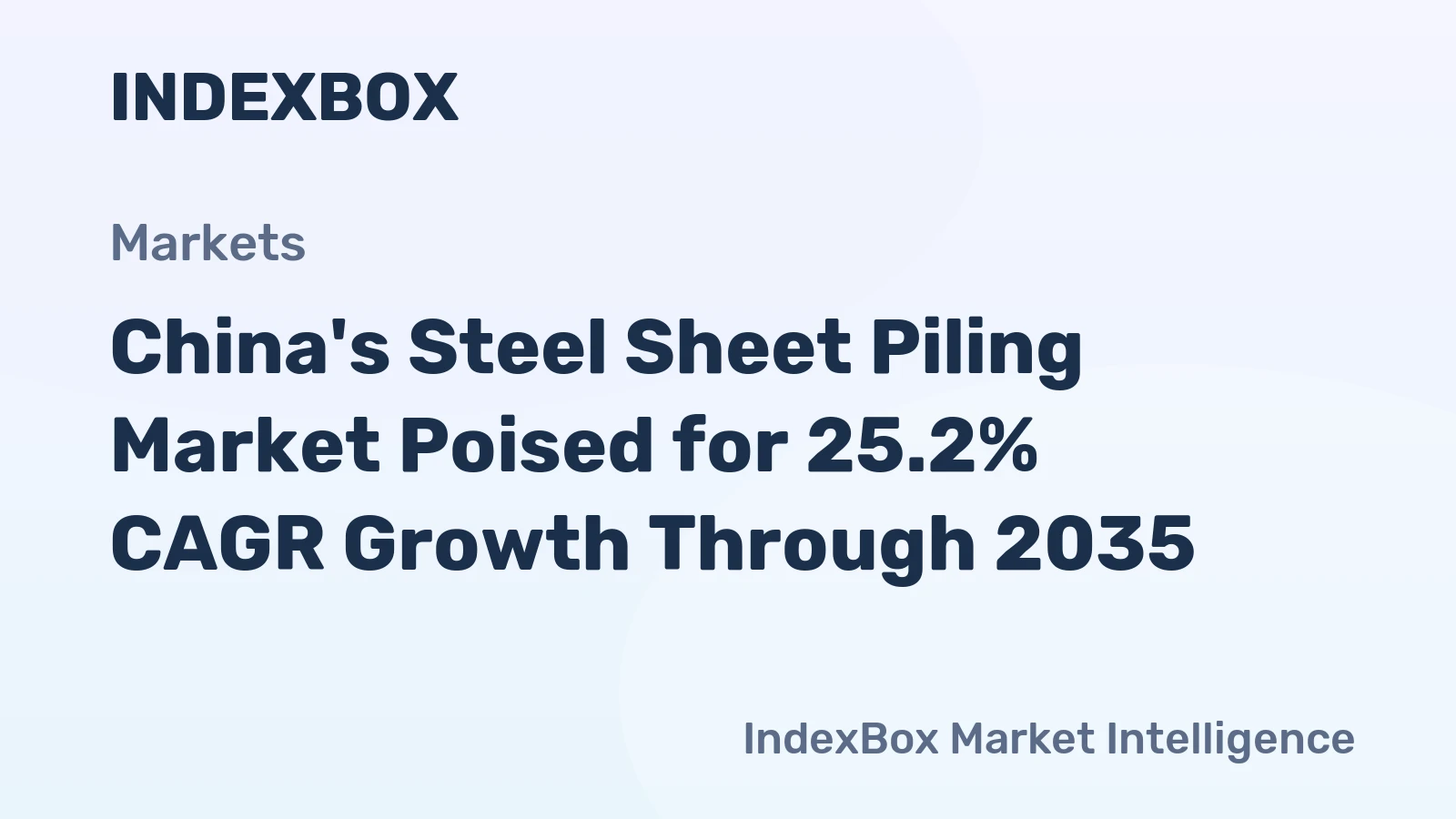 China's Steel Sheet Piling Market Poised for 25.2% CAGR Growth Through 2035