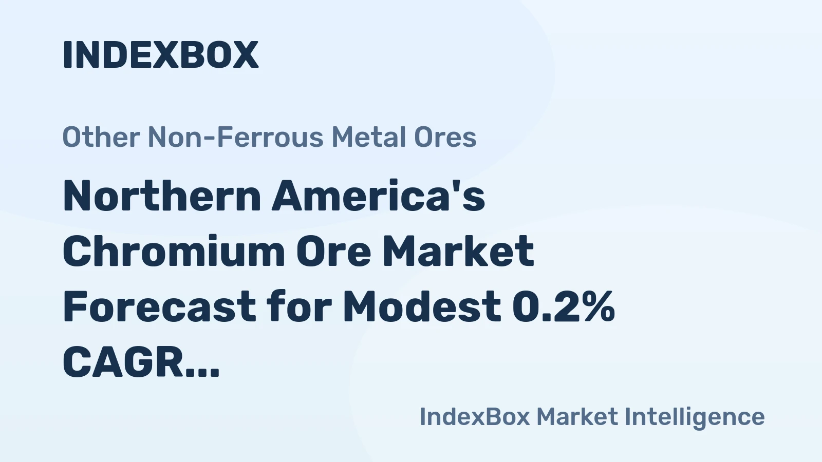 Northern America's Chromium Ore Market Forecast for Modest 0.2% CAGR Growth Through 2035