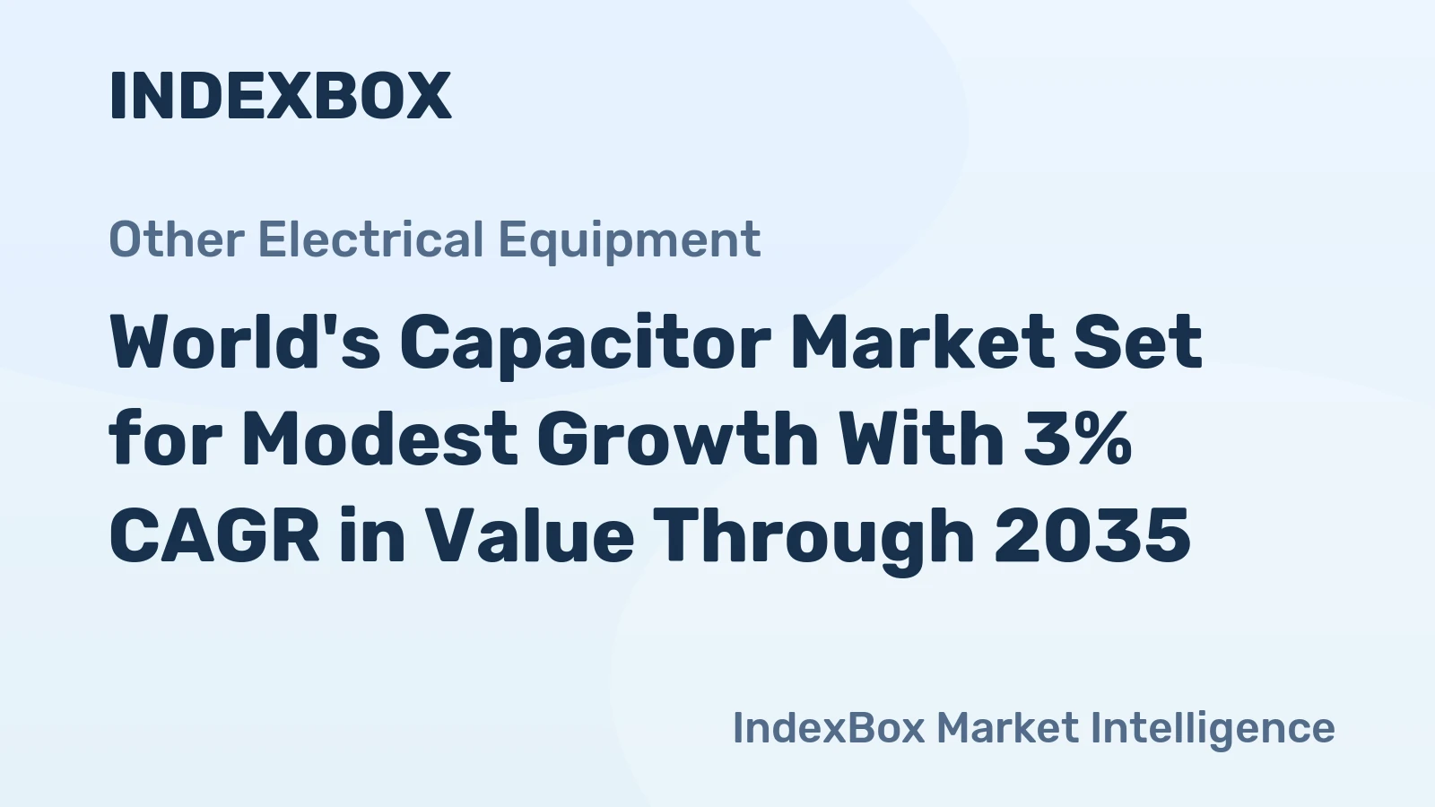 World's Capacitor Market Set for Modest Growth With 3% CAGR in Value Through 2035