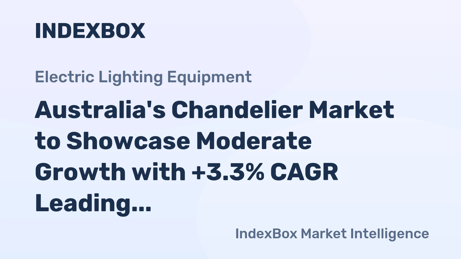 Australia's Chandelier Market to Showcase Moderate Growth with +3.3% CAGR Leading to $51M Value by 2035