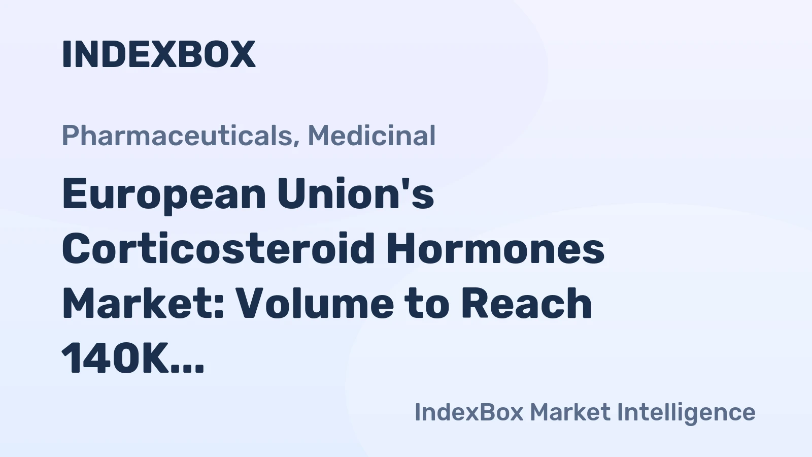 European Union's Corticosteroid Hormones Market: Volume to Reach 140K tons and Value to Hit $52.4B by 2035
