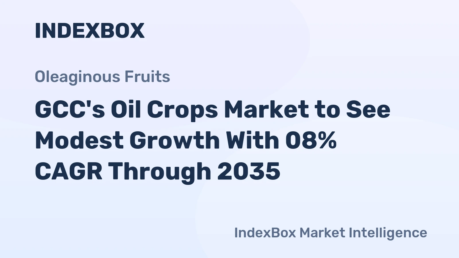 GCC's Oil Crops Market to See Modest Growth With 08% CAGR Through 2035