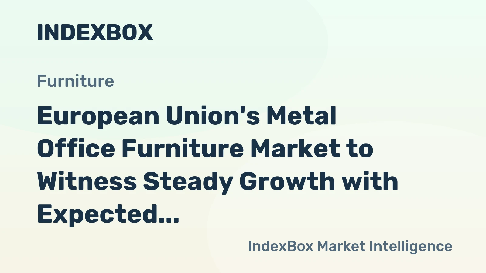 European Union's Metal Office Furniture Market to Witness Steady Growth with Expected CAGR of +0.8% from 2024-2035