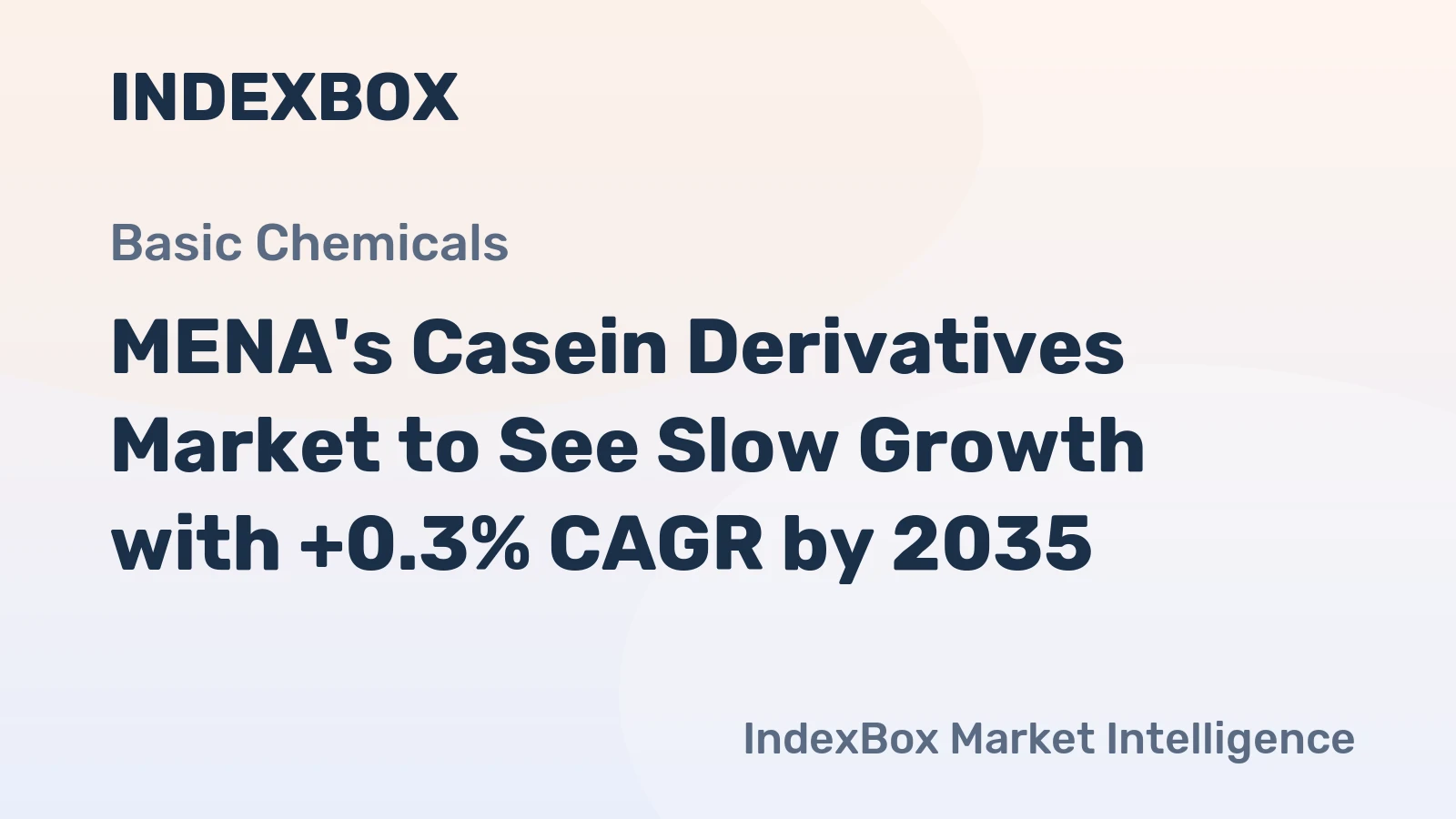 MENA's Casein Derivatives Market to See Slow Growth with +0.3% CAGR by 2035
