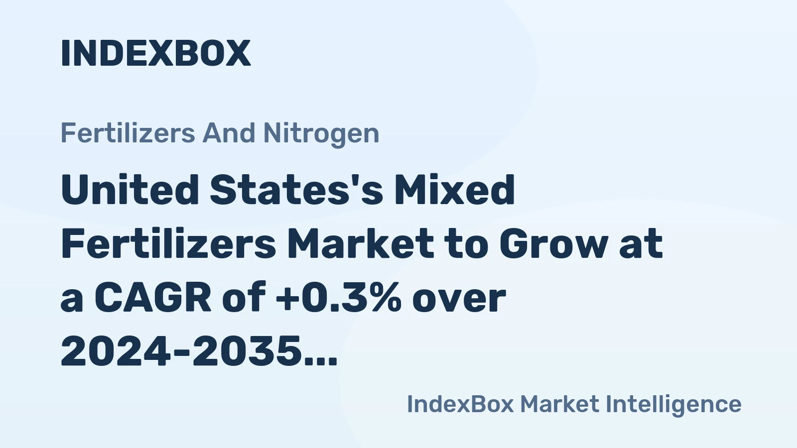 United States's Mixed Fertilizers Market to Grow at a CAGR of +0.3% over 2024-2035, Reaching 32M Tons