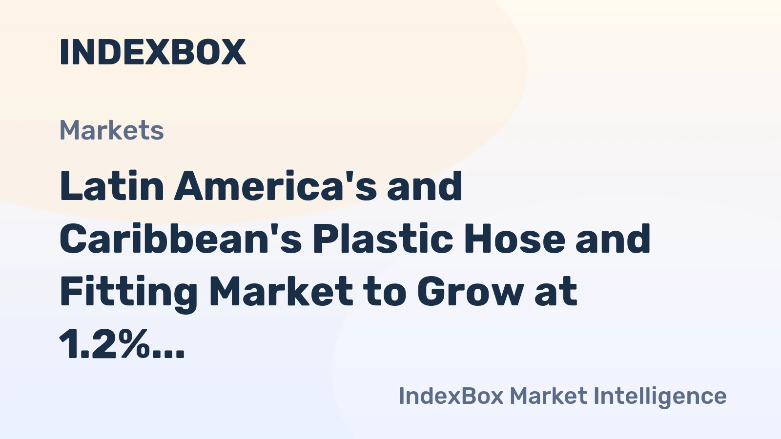 Latin America's and Caribbean's Plastic Hose and Fitting Market to Grow at 1.2% CAGR Through 2035 Despite Recent Contraction