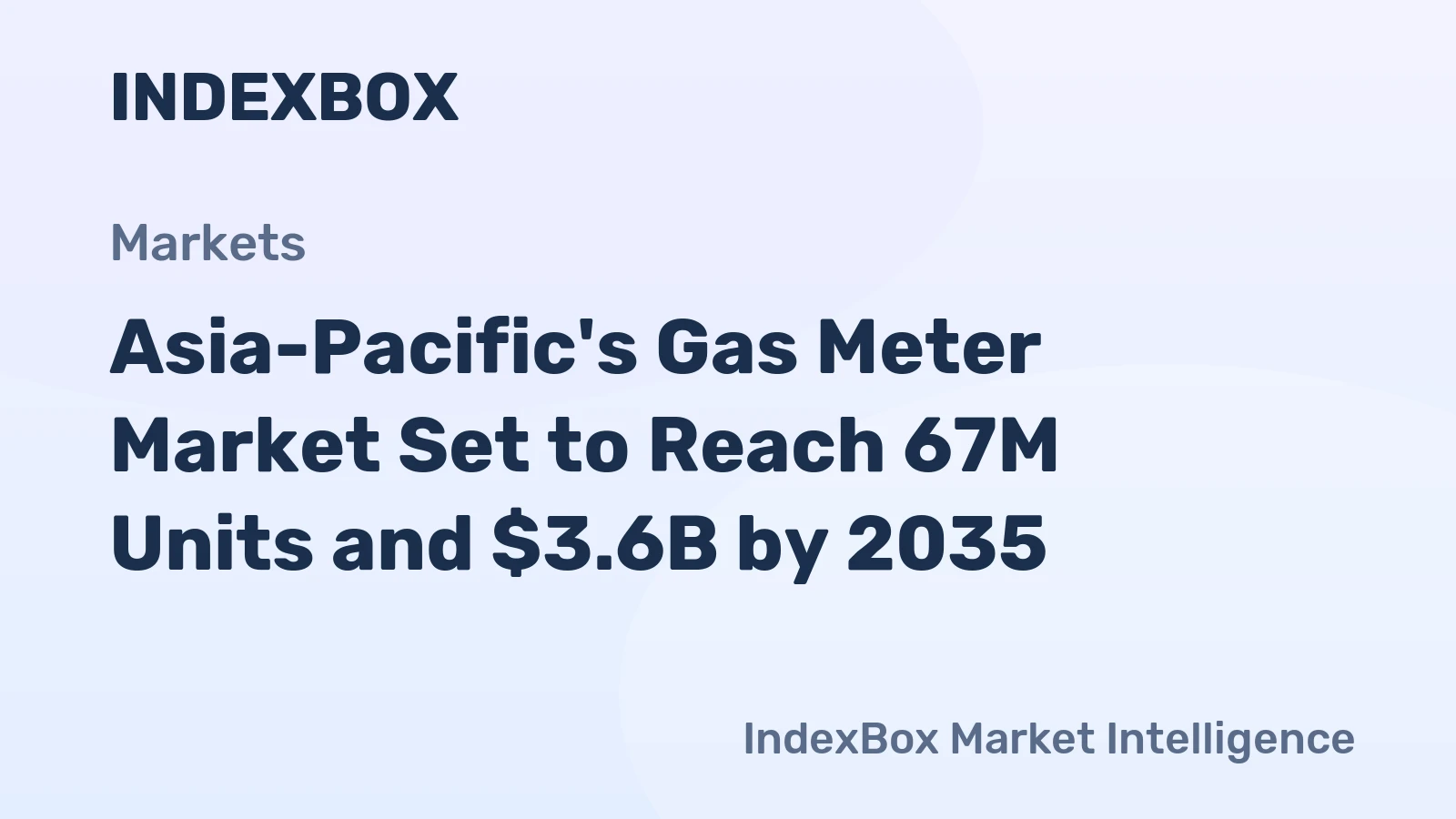 Asia-Pacific's Gas Meter Market Set to Reach 67M Units and $3.6B by 2035