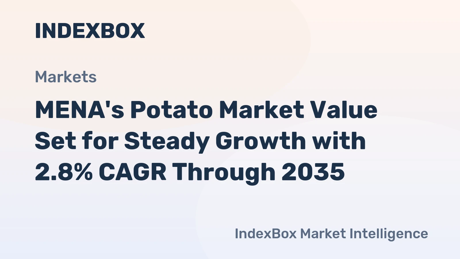 MENA's Potato Market Value Set for Steady Growth with 2.8% CAGR Through 2035