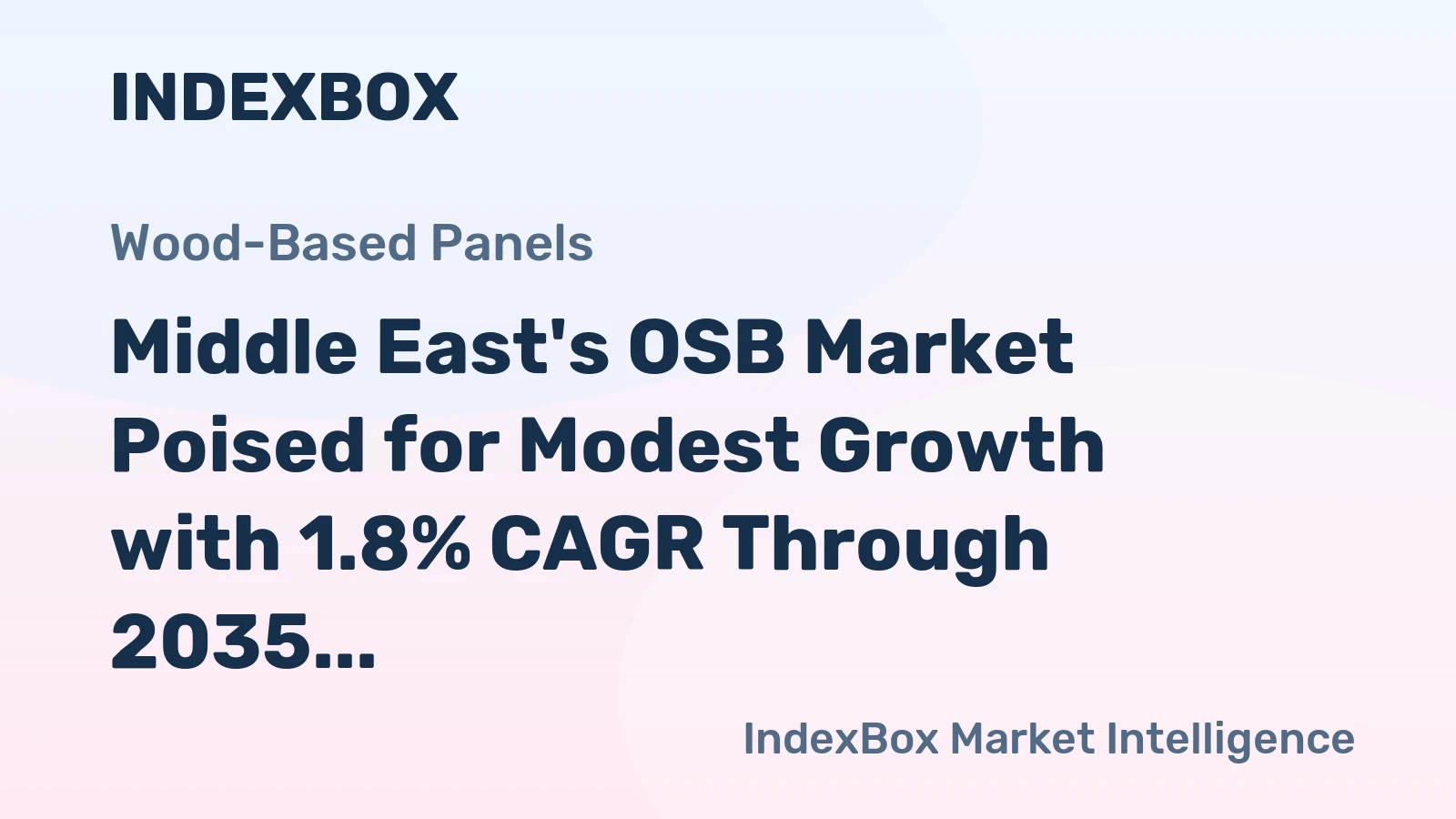 Middle East's OSB Market Poised for Modest Growth with 1.8% CAGR Through 2035