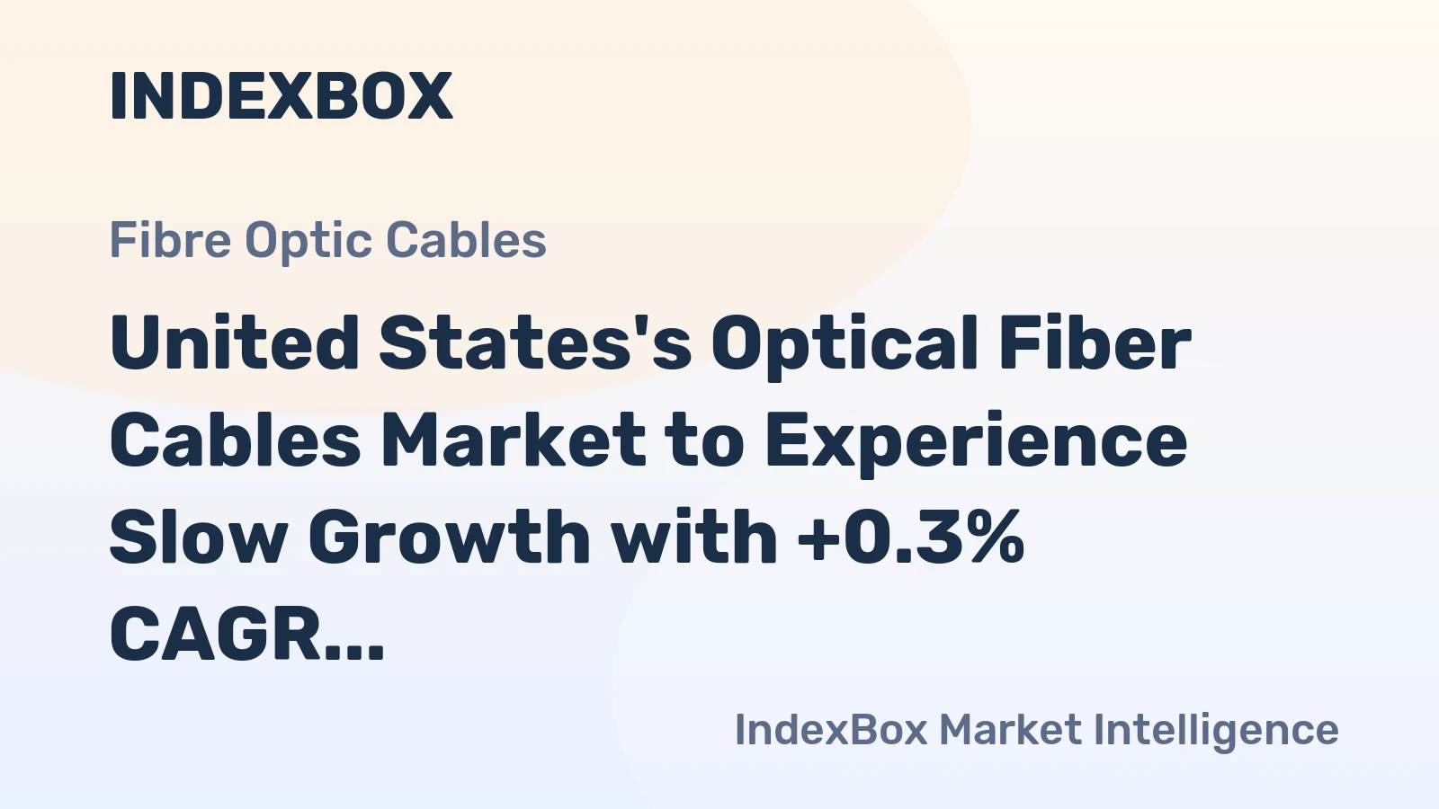 United States's Optical Fiber Cables Market to Experience Slow Growth with +0.3% CAGR from 2024 to 2035