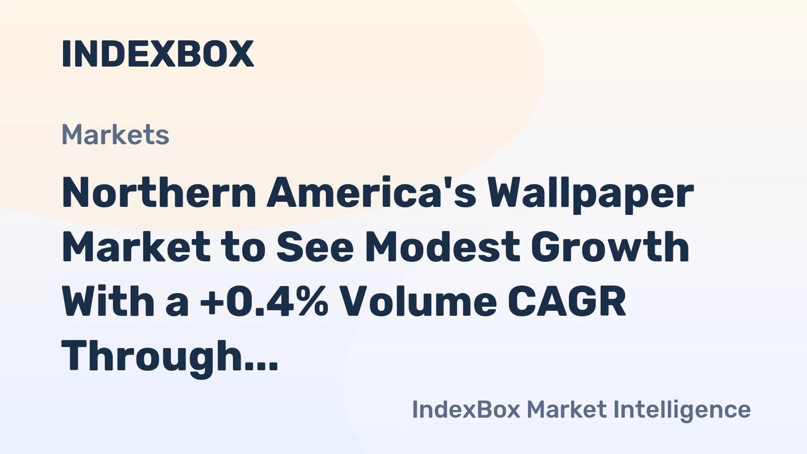 Northern America's Wallpaper Market to See Modest Growth With a +0.4% Volume CAGR Through 2035