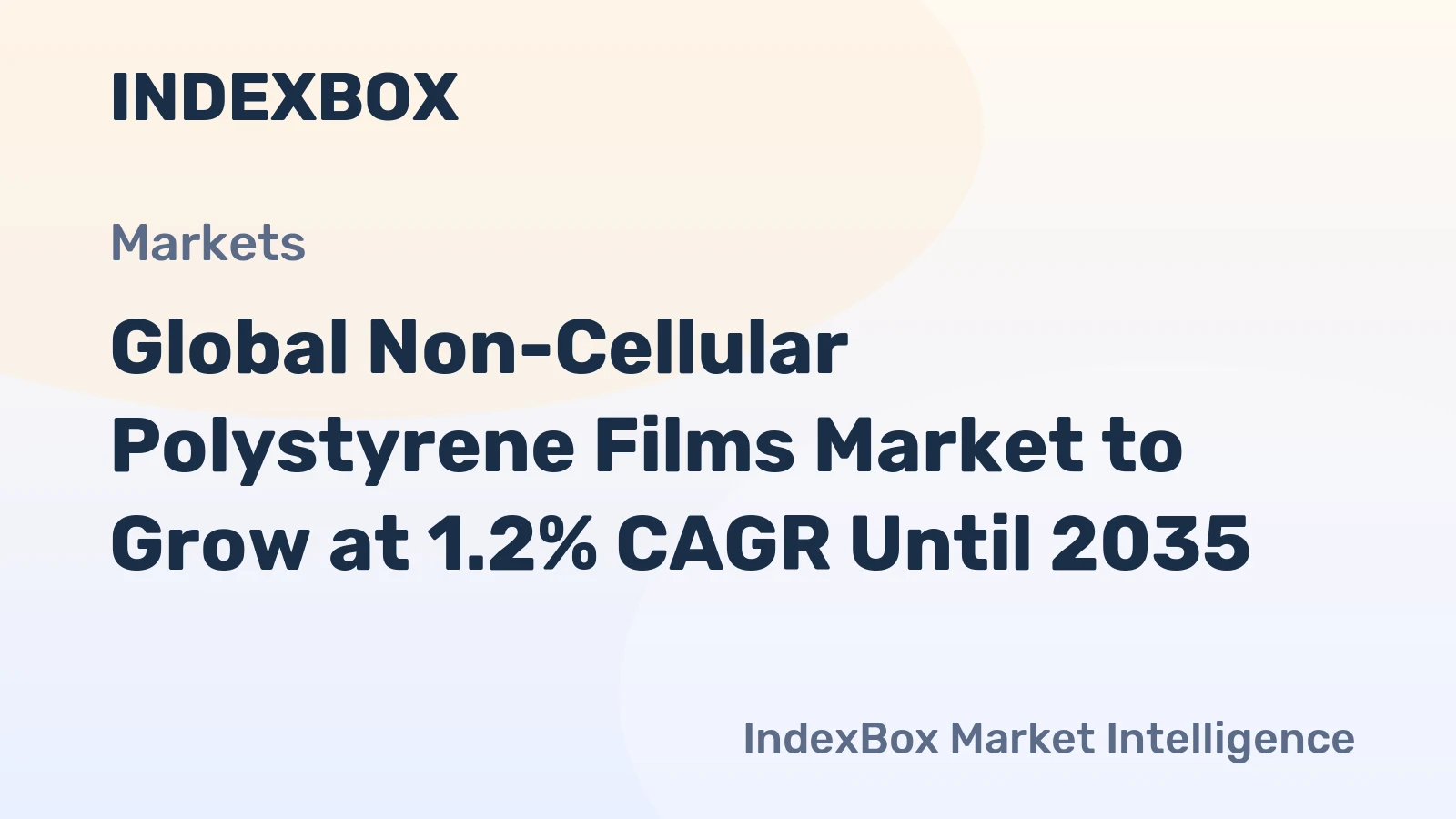 Global Non-Cellular Polystyrene Films Market to Grow at 1.2% CAGR Until 2035