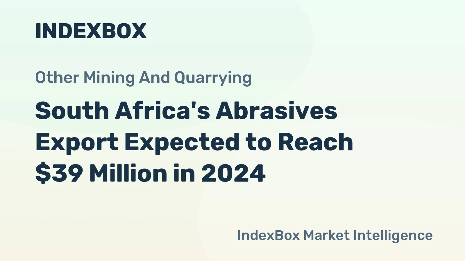 South Africa's Abrasives Export Expected to Reach $39 Million in 2024