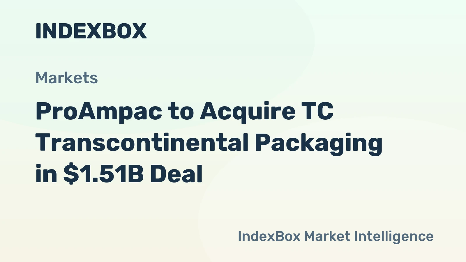 ProAmpac to Acquire TC Transcontinental Packaging in $1.51B Deal