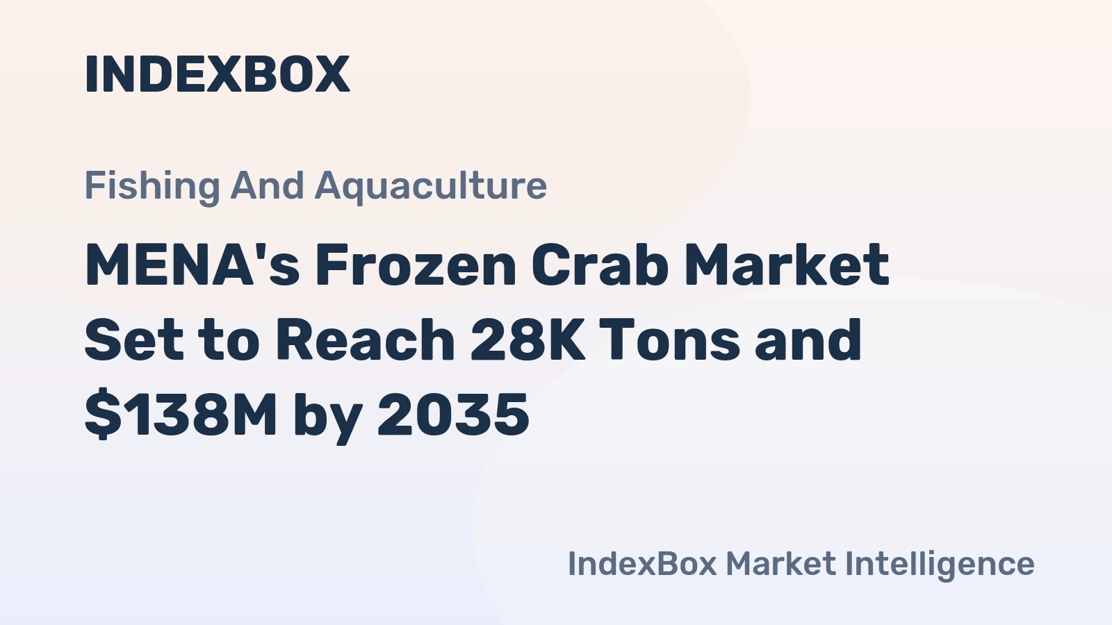 MENA's Frozen Crab Market Set to Reach 28K Tons and $138M by 2035