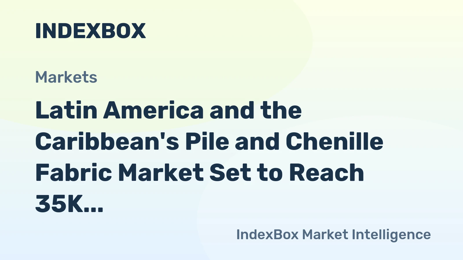 Latin America and the Caribbean's Pile and Chenille Fabric Market Set to Reach 35K Tons by 2035