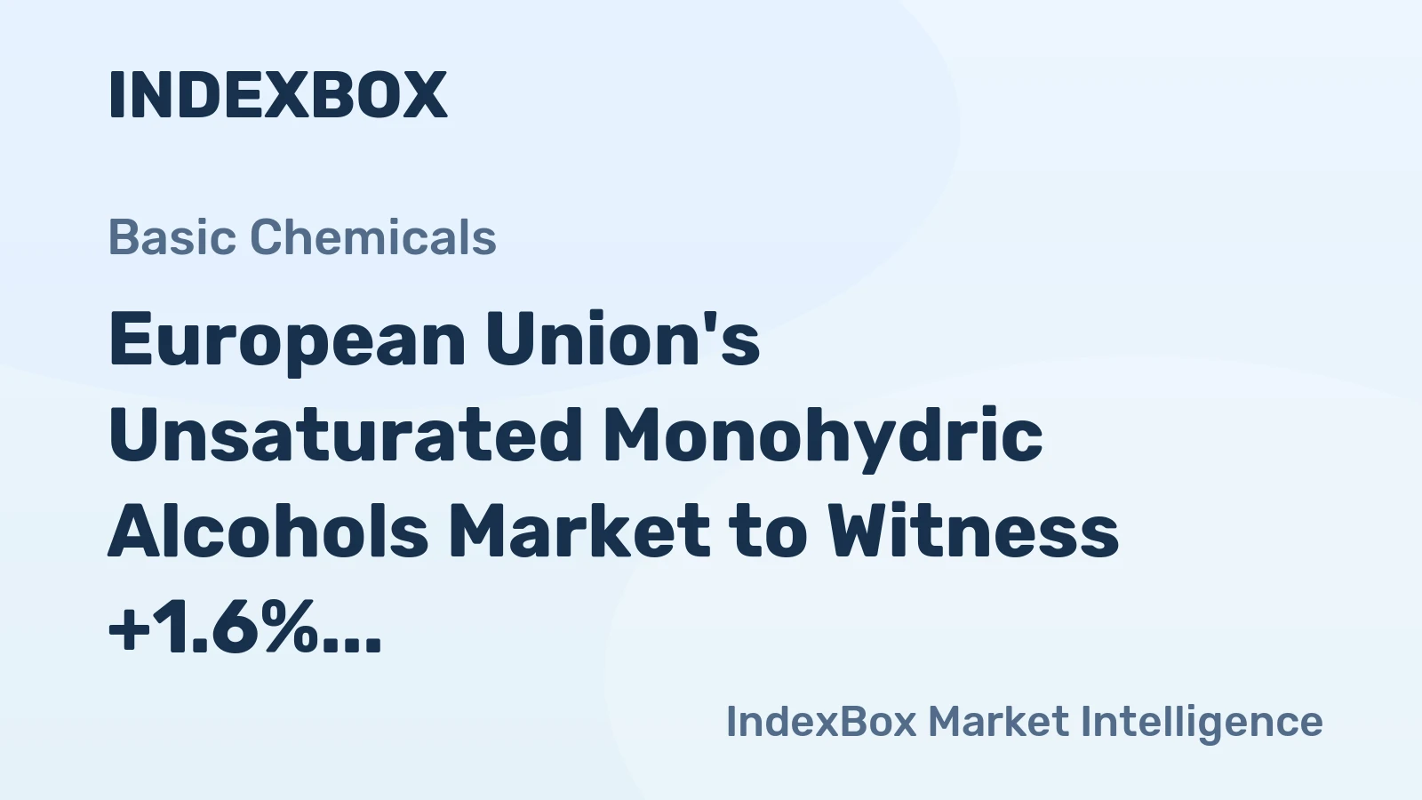 European Union's Unsaturated Monohydric Alcohols Market to Witness +1.6% CAGR Growth from 2024 to 2035
