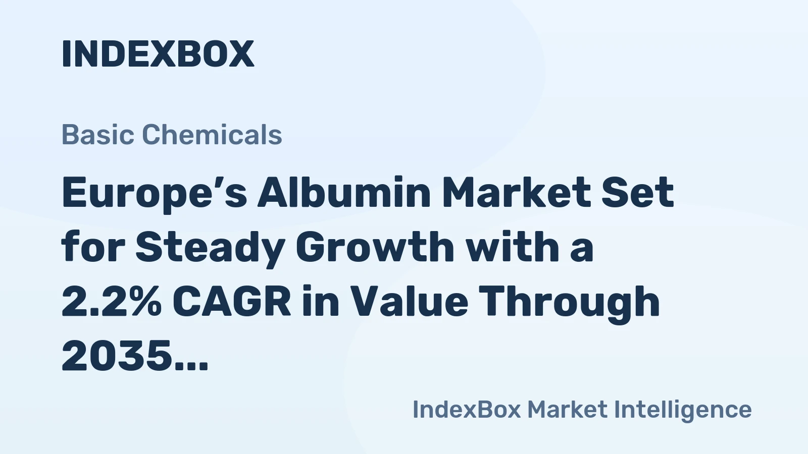 Europe’s Albumin Market Set for Steady Growth with a 2.2% CAGR in Value Through 2035