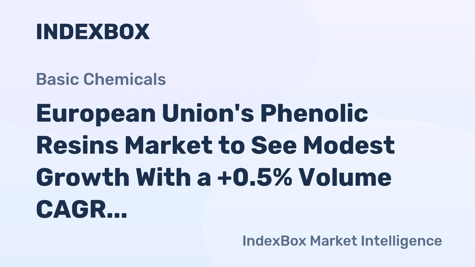 European Union's Phenolic Resins Market to See Modest Growth With a +0.5% Volume CAGR Through 2035