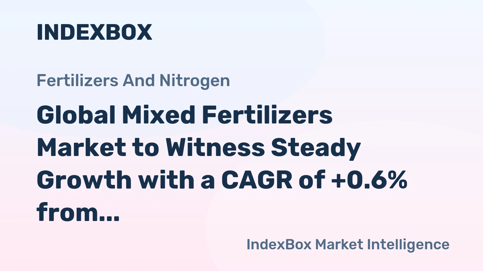 Global Mixed Fertilizers Market to Witness Steady Growth with a CAGR of +0.6% from 2024 to 2035
