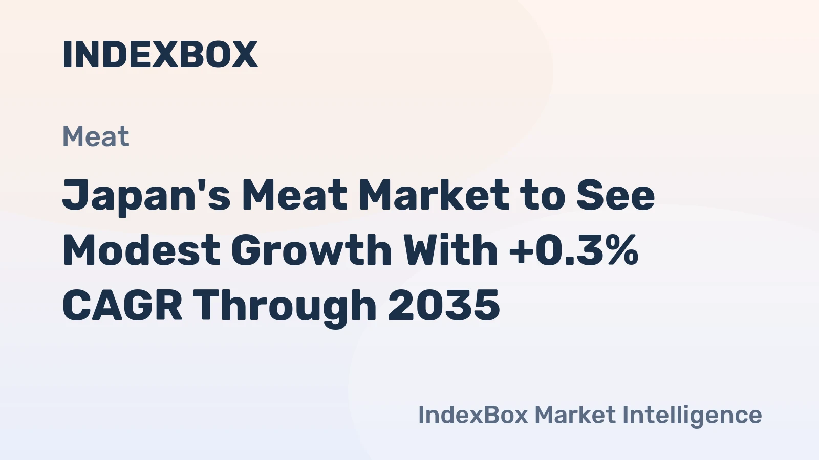 Japan's Meat Market to See Modest Growth With +0.3% CAGR Through 2035