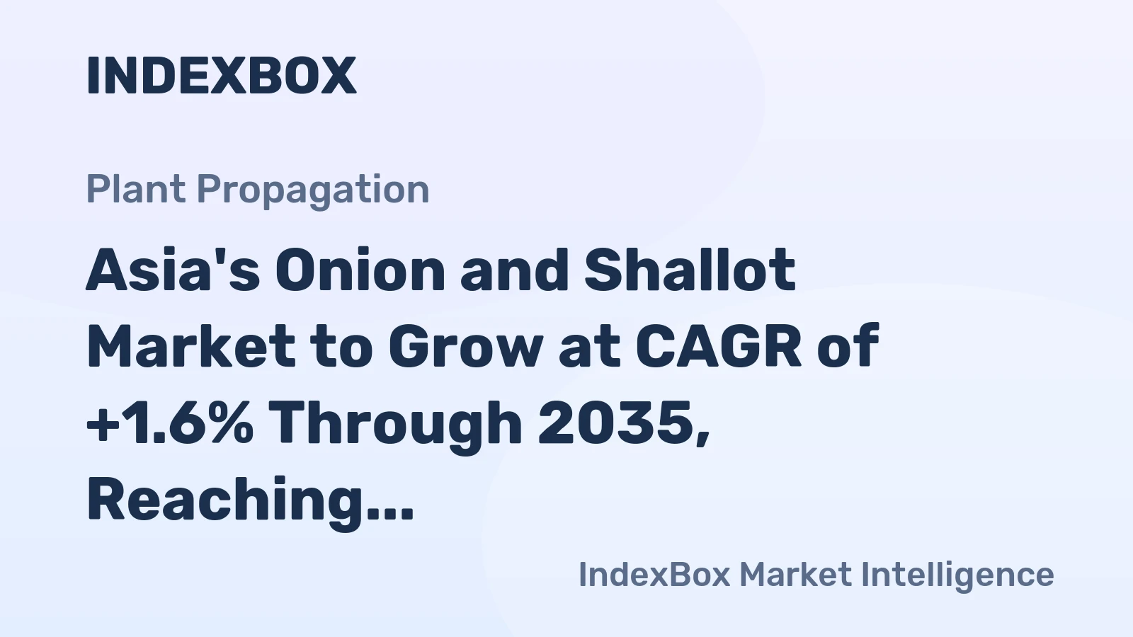 Asia's Onion and Shallot Market to Grow at CAGR of +1.6% Through 2035, Reaching $45B in Value