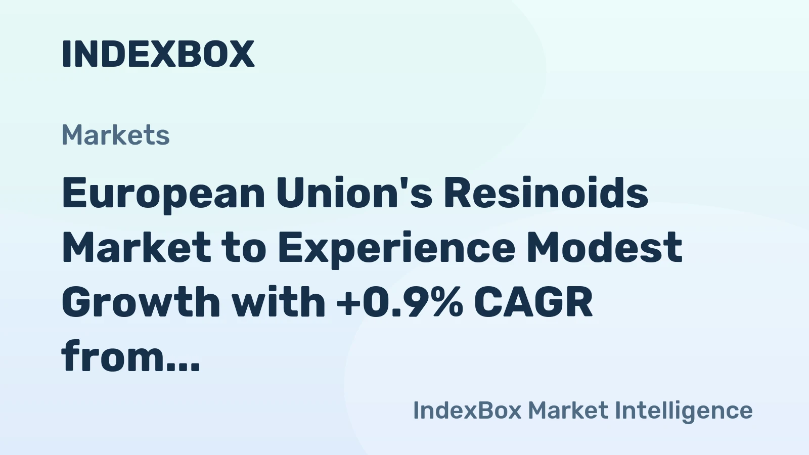 European Union's Resinoids Market to Experience Modest Growth with +0.9% CAGR from 2024 to 2035