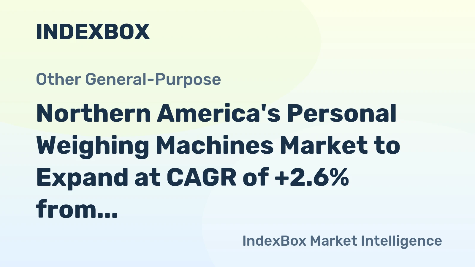 Northern America's Personal Weighing Machines Market to Expand at CAGR of +2.6% from 2024 to 2035