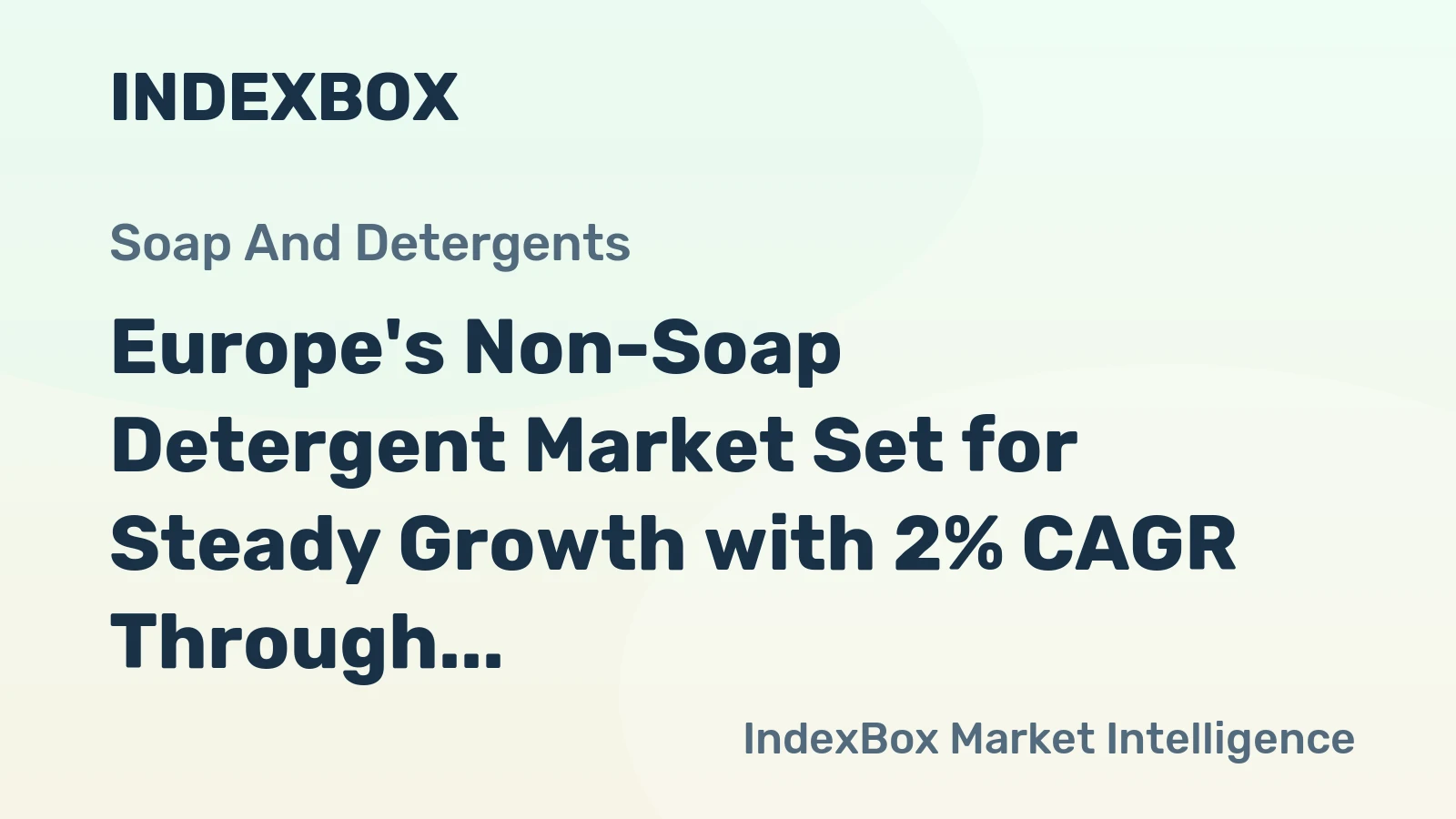 Europe's Non-Soap Detergent Market Set for Steady Growth with 2% CAGR Through 2035