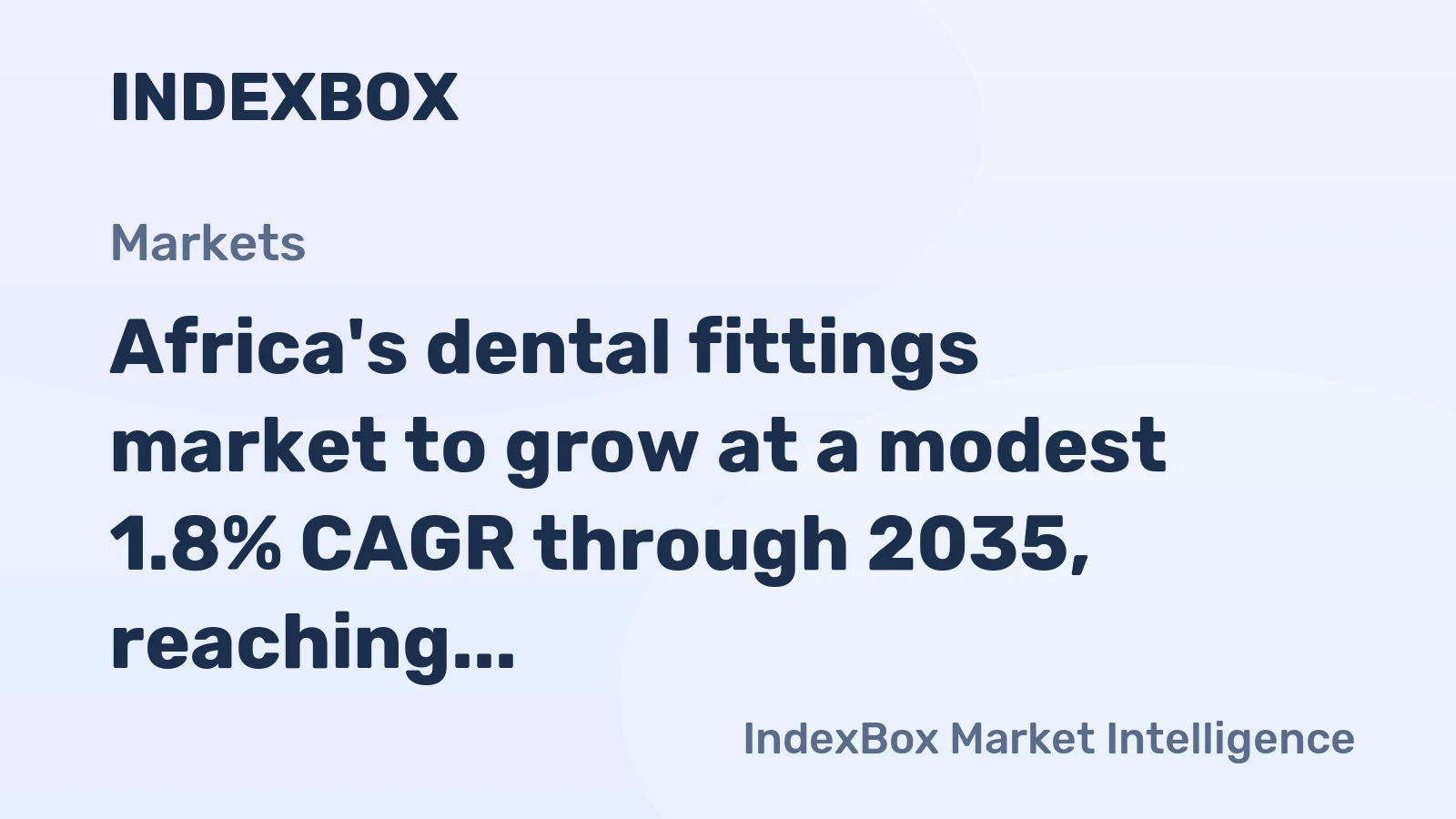 Africa's dental fittings market to grow at a modest 1.8% CAGR through 2035, reaching 6.9M units, as demand continues its upward trend.