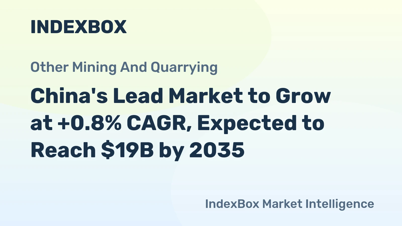 China's Lead Market to Grow at +0.8% CAGR, Expected to Reach $19B by 2035