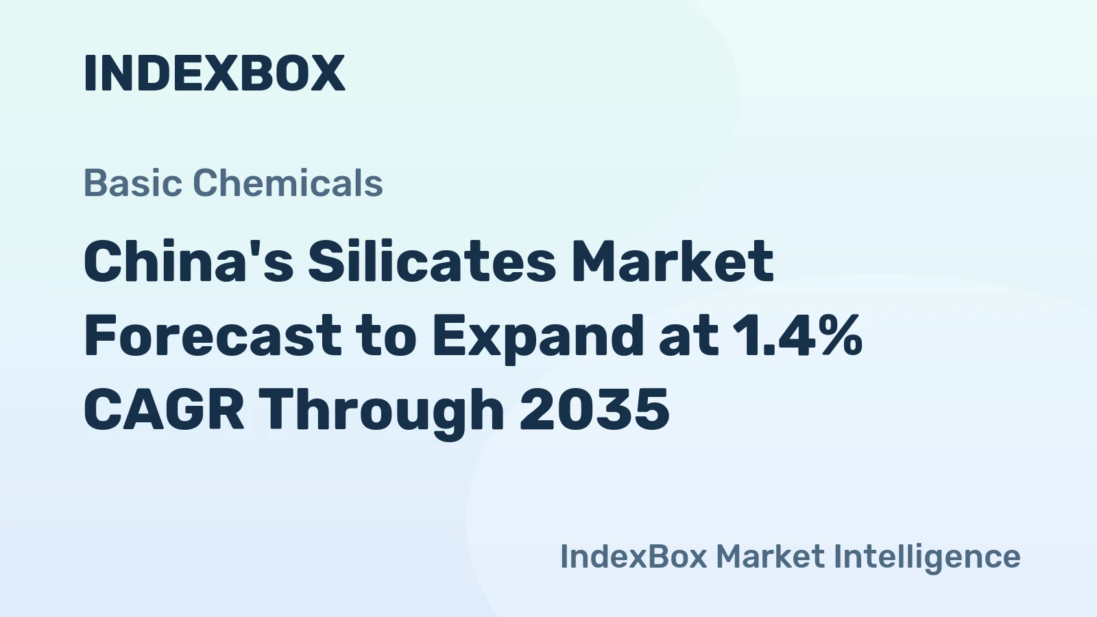 China's Silicates Market Forecast to Expand at 1.4% CAGR Through 2035