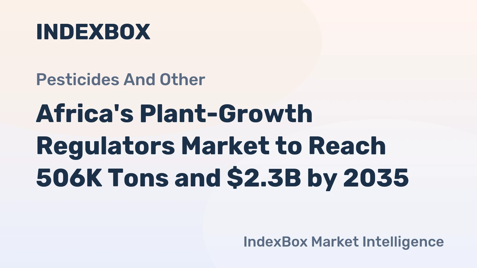 Africa's Plant-Growth Regulators Market to Reach 506K Tons and $2.3B by 2035