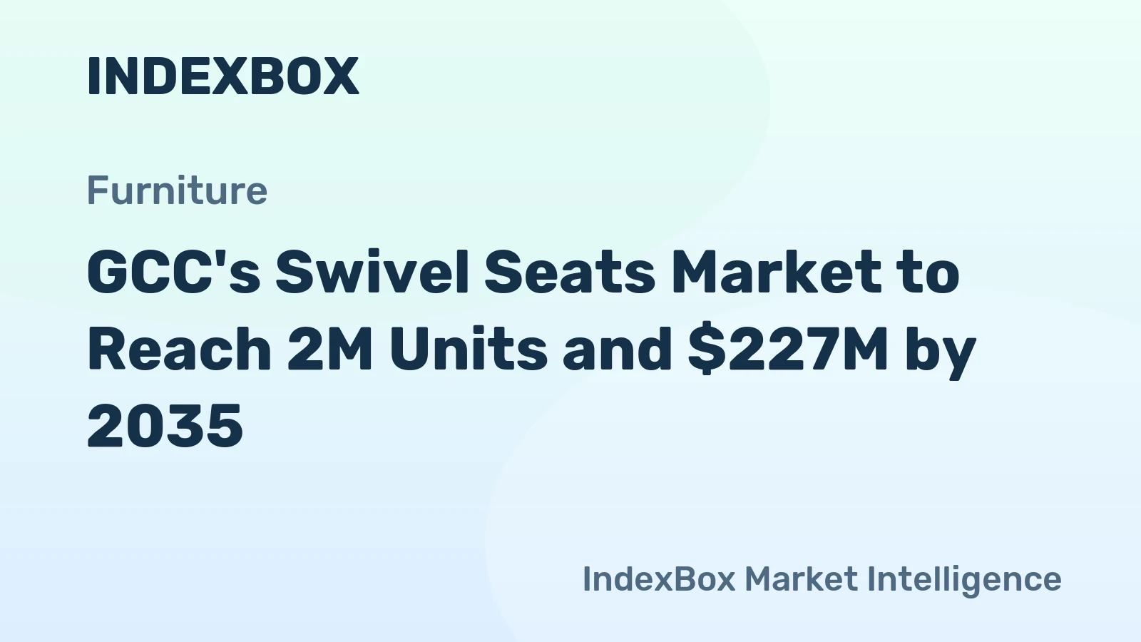 GCC's Swivel Seats Market to Reach 2M Units and $227M by 2035