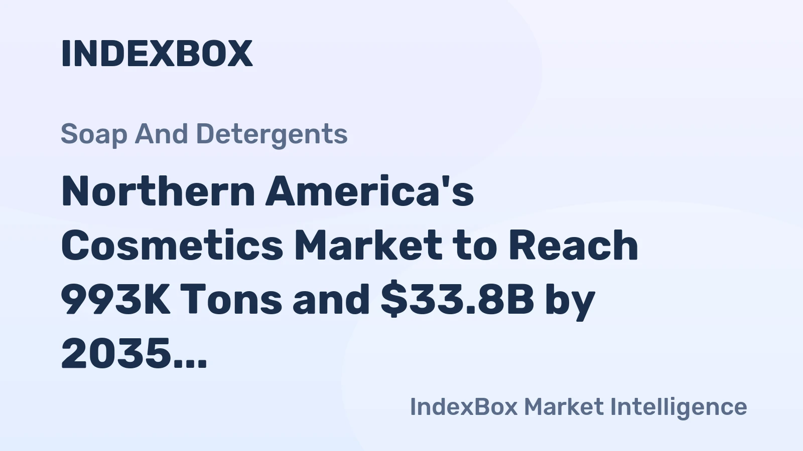 Northern America's Cosmetics Market to Reach 993K Tons and $33.8B by 2035 on Steady Growth