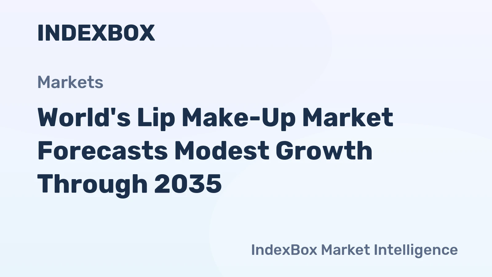 World's Lip Make-Up Market Forecasts Modest Growth Through 2035