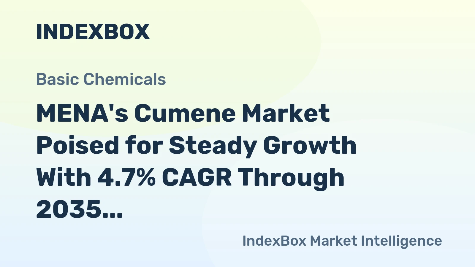 MENA's Cumene Market Poised for Steady Growth With 4.7% CAGR Through 2035