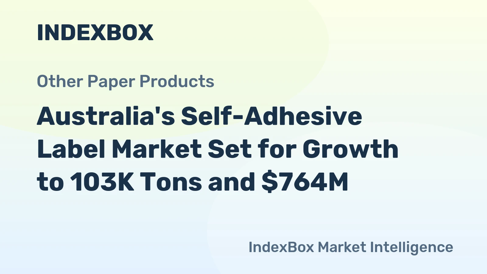 Australia's Self-Adhesive Label Market Set for Growth to 103K Tons and $764M