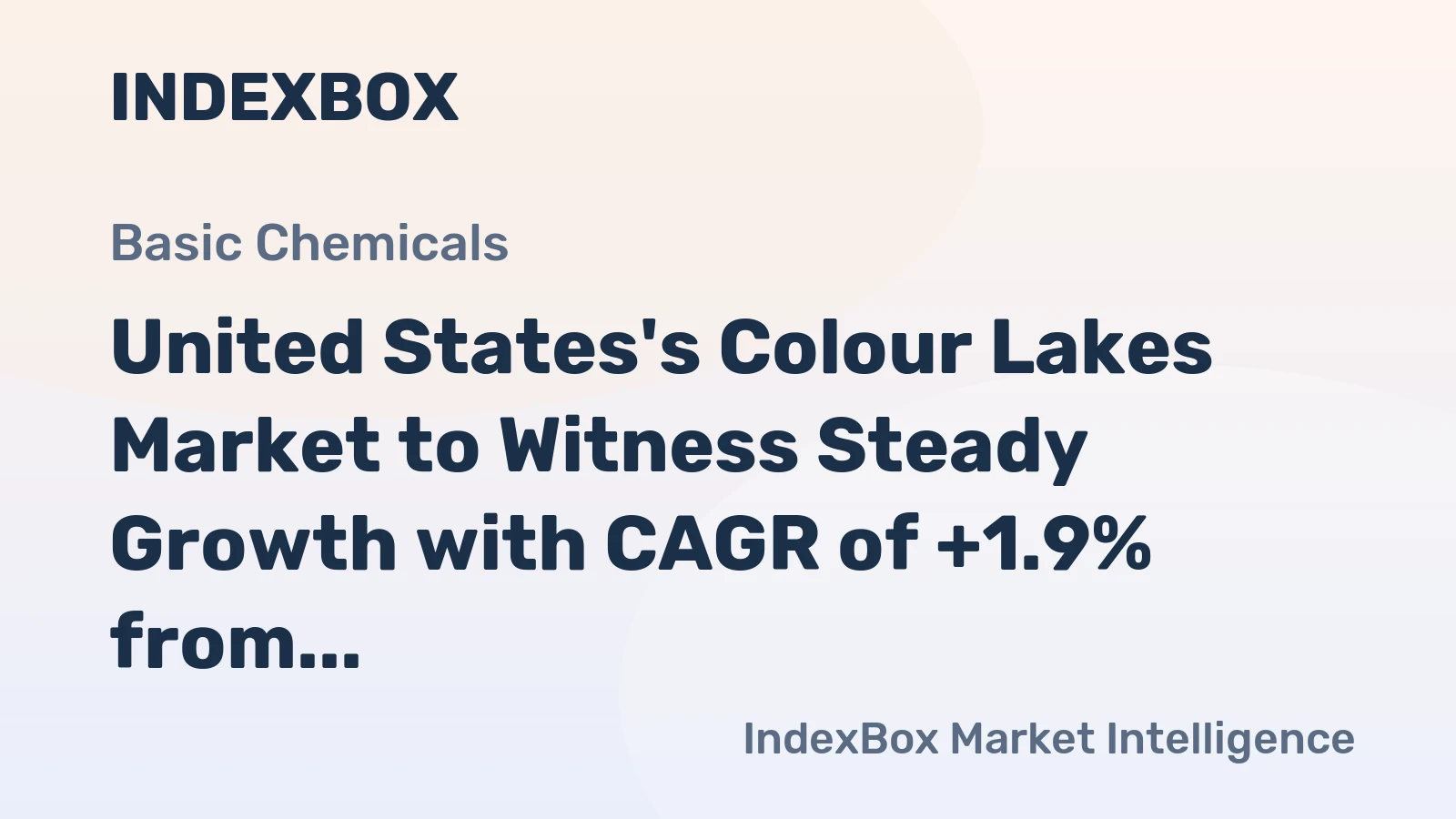 United States's Colour Lakes Market to Witness Steady Growth with CAGR of +1.9% from 2024 to 2035