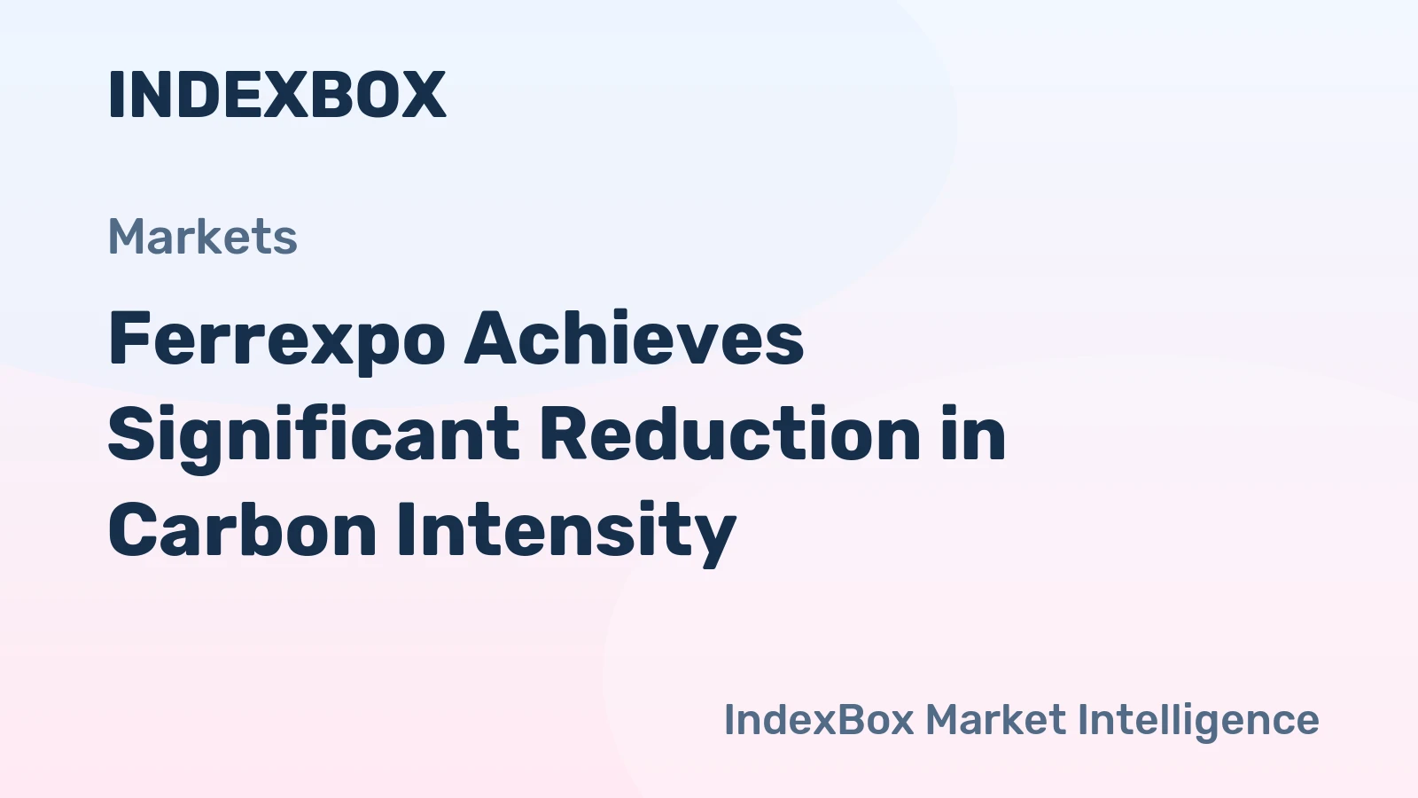 Ferrexpo Achieves Significant Reduction in Carbon Intensity