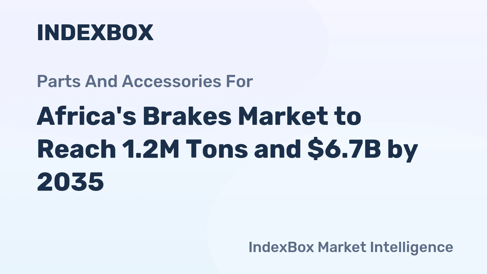 Africa's Brakes Market to Reach 1.2M Tons and $6.7B by 2035