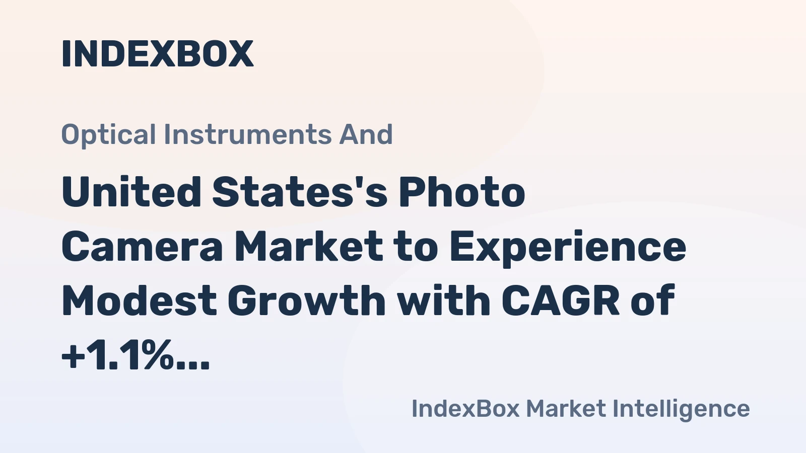United States's Photo Camera Market to Experience Modest Growth with CAGR of +1.1%